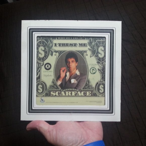 Scarface | Accents | Vintage Scarface Tony Montona Pictureglass Insert ...